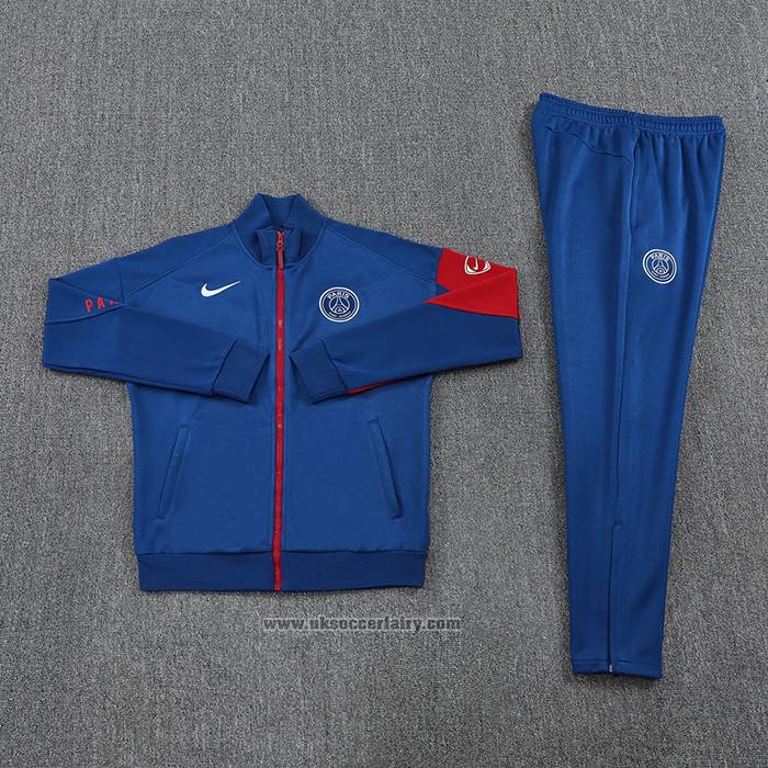 Buy Jacket Tracksuit Paris Saint-Germain 2025-2026 Blue Red at ...