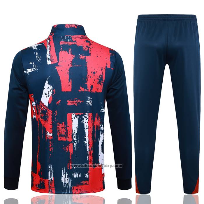 Buy Jacket Tracksuit Paris Saint-Germain 2024-2025 Red and Blue at ...
