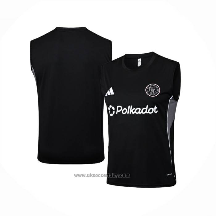 Buy Training Shirt Inter Miami Without Sleeves 2025-2026 Black at ...